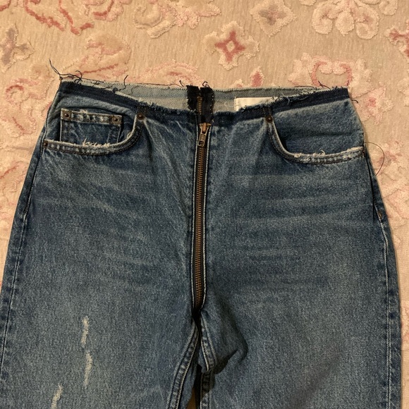 Reformation | Jeans | Brand New Reformation Zipper Raw Cut Denim | Poshmark